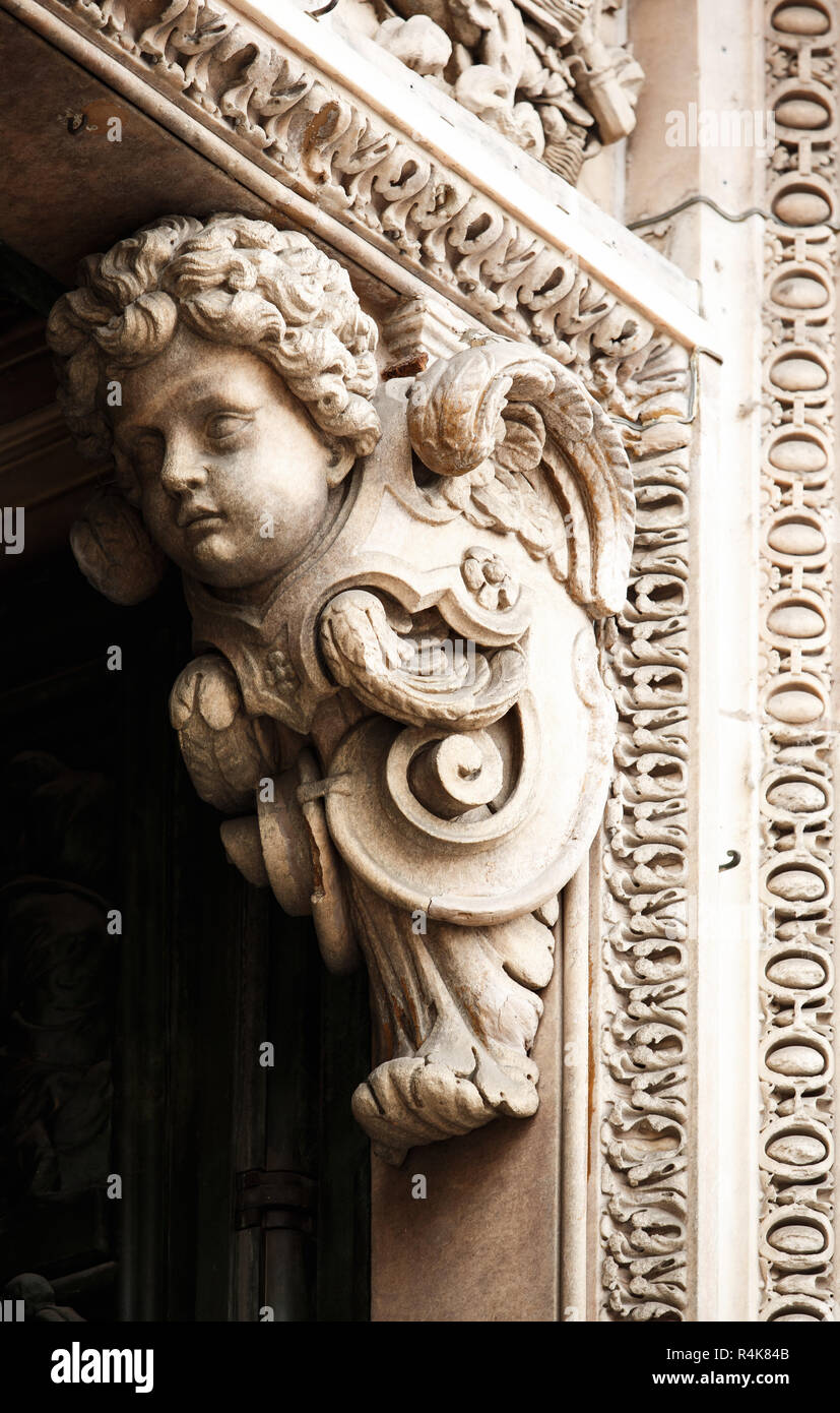 Cathedral church of Milan.Beautiful Italian temple dedicated to St Mary ...