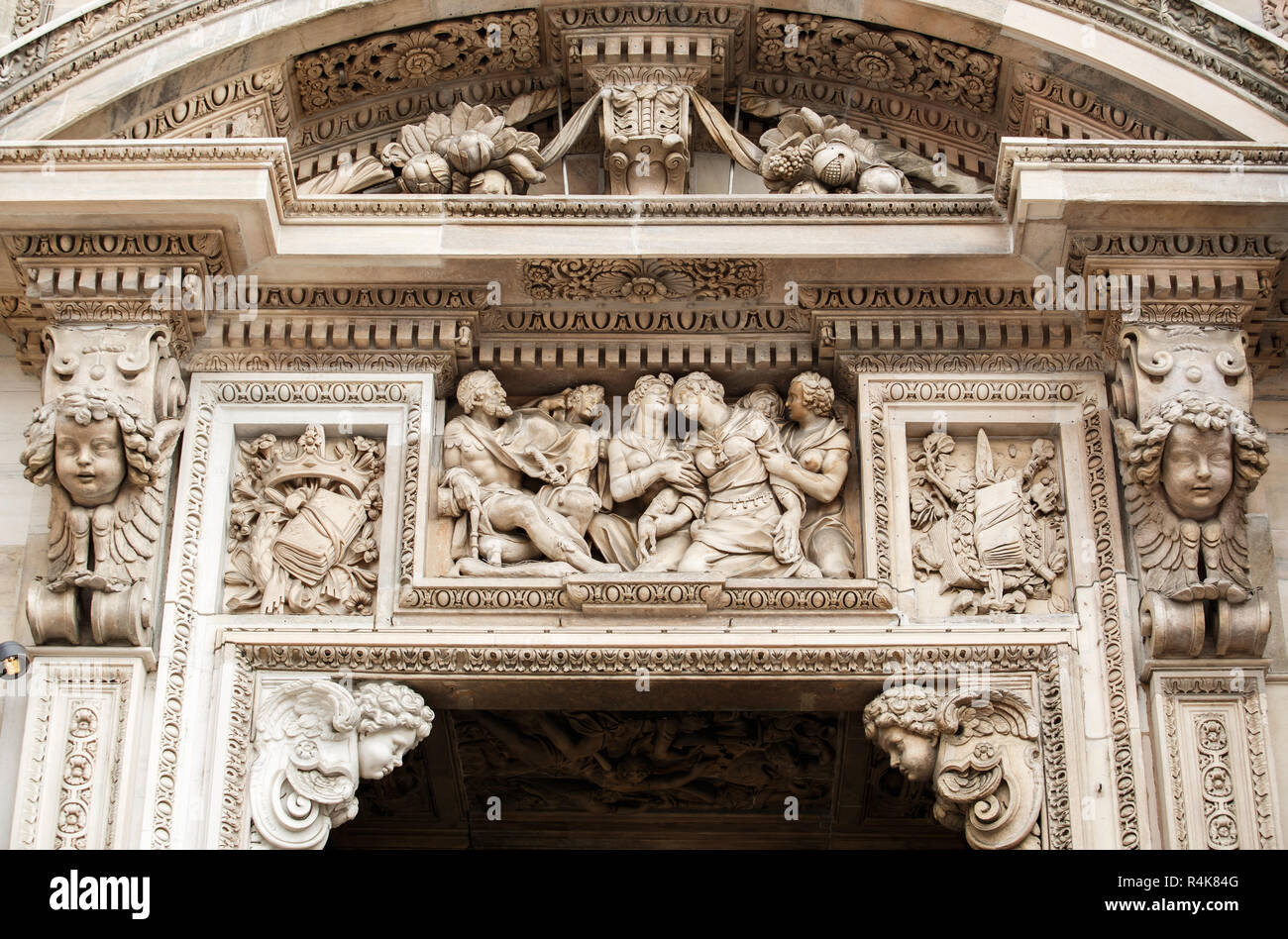Cathedral church of Milan.Beautiful Italian temple dedicated to St Mary ...