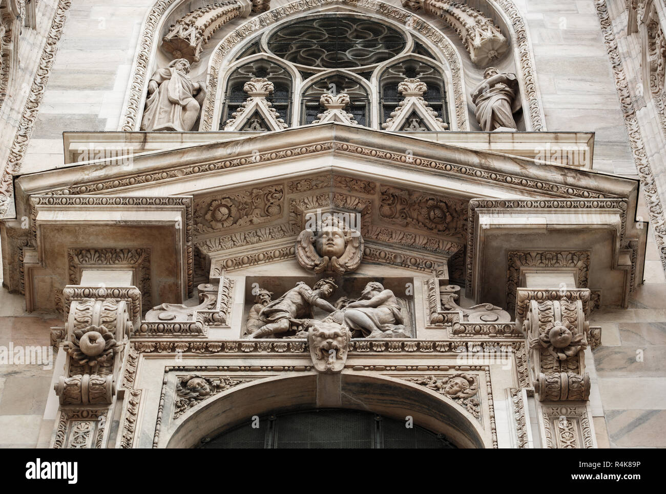 Cathedral church of Milan.Beautiful Italian temple dedicated to St Mary ...
