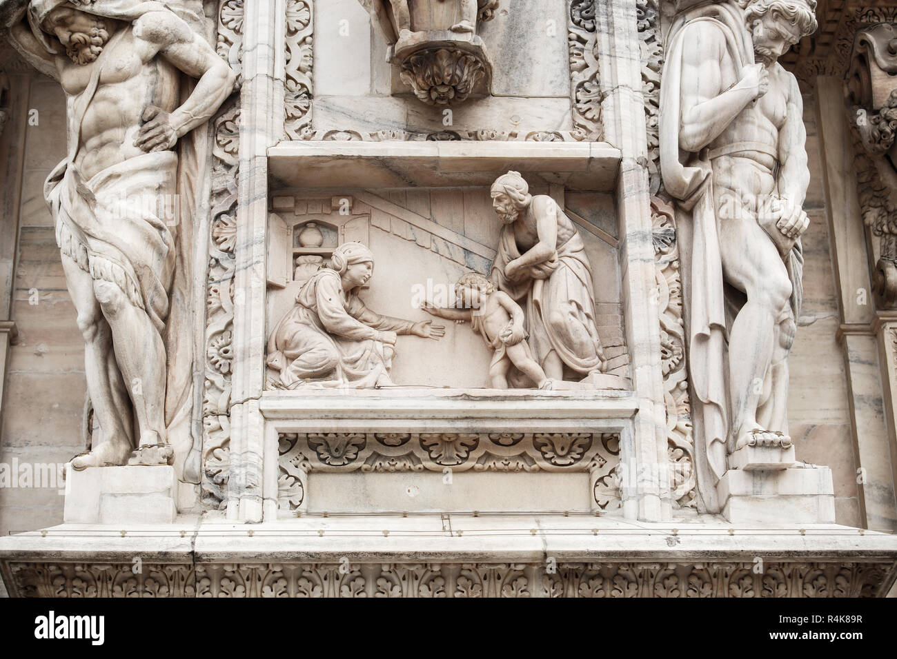 Cathedral church of Milan.Beautiful Italian temple dedicated to St Mary ...