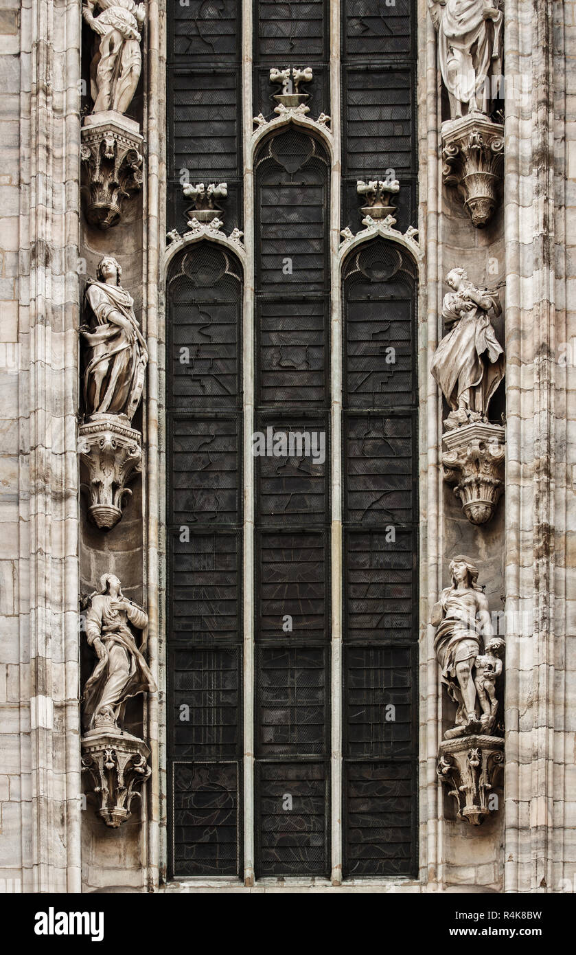 Cathedral church of Milan.Beautiful Italian temple dedicated to St Mary ...