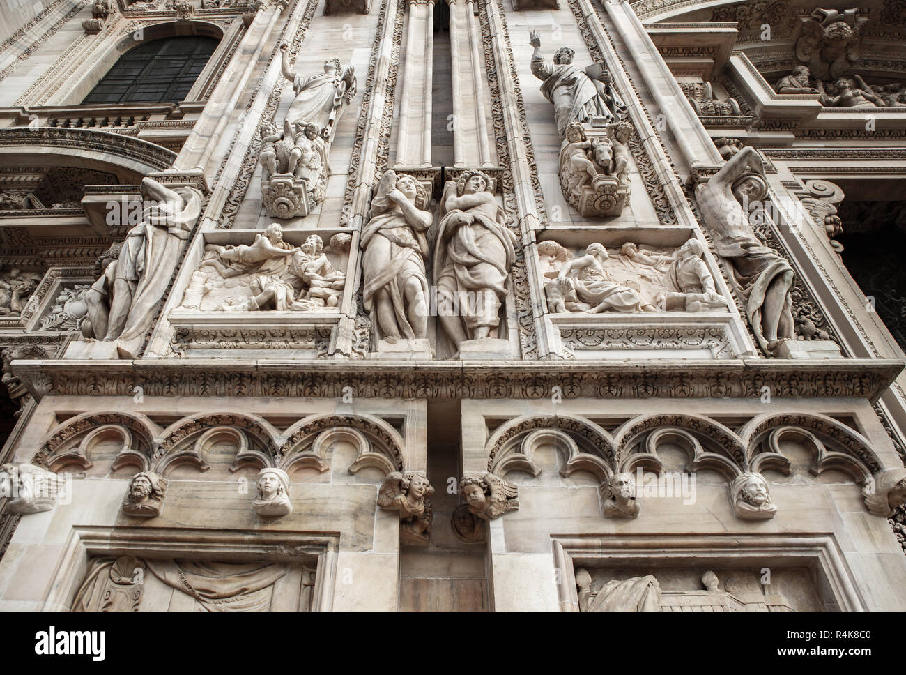 Cathedral church of Milan.Beautiful Italian temple dedicated to St Mary ...