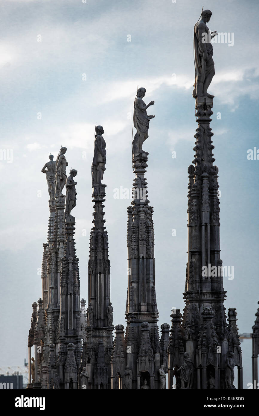 Cathedral church of Milan.Beautiful Italian temple dedicated to St Mary ...