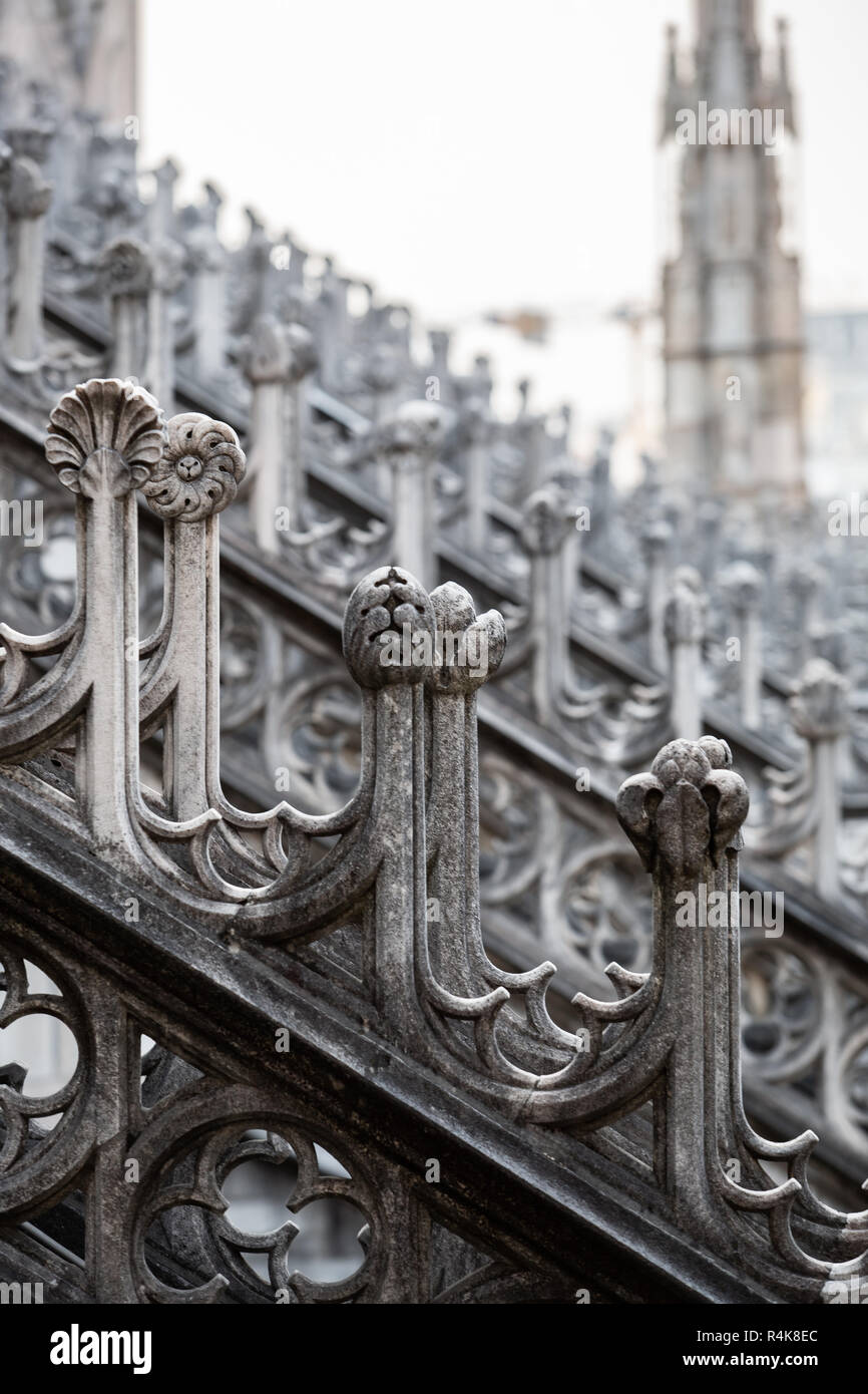 Cathedral church of Milan.Beautiful Italian temple dedicated to St Mary ...