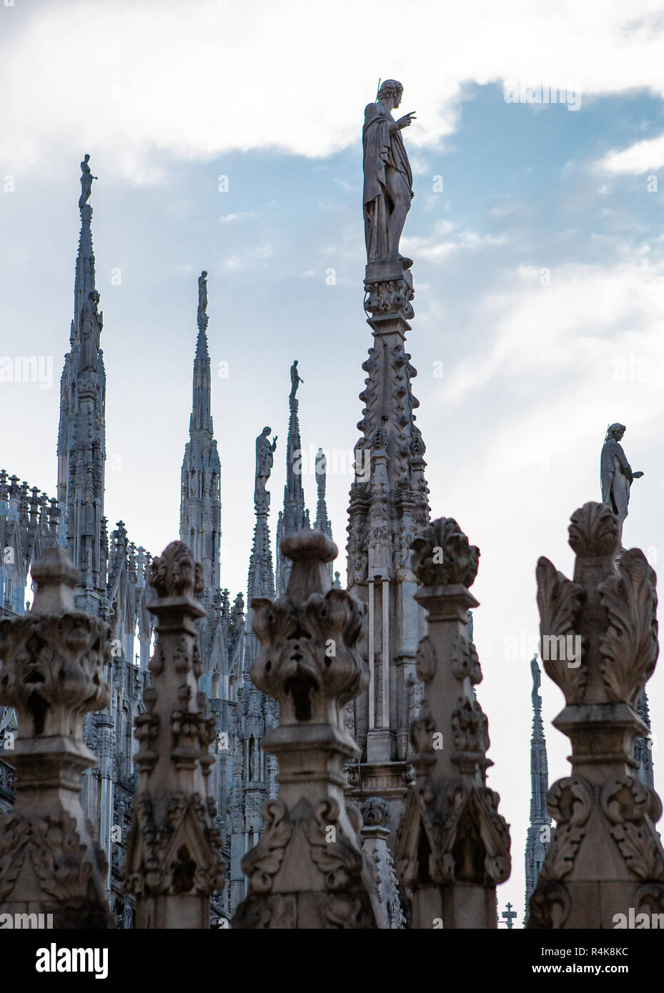 Cathedral church of Milan.Beautiful Italian temple dedicated to St Mary ...