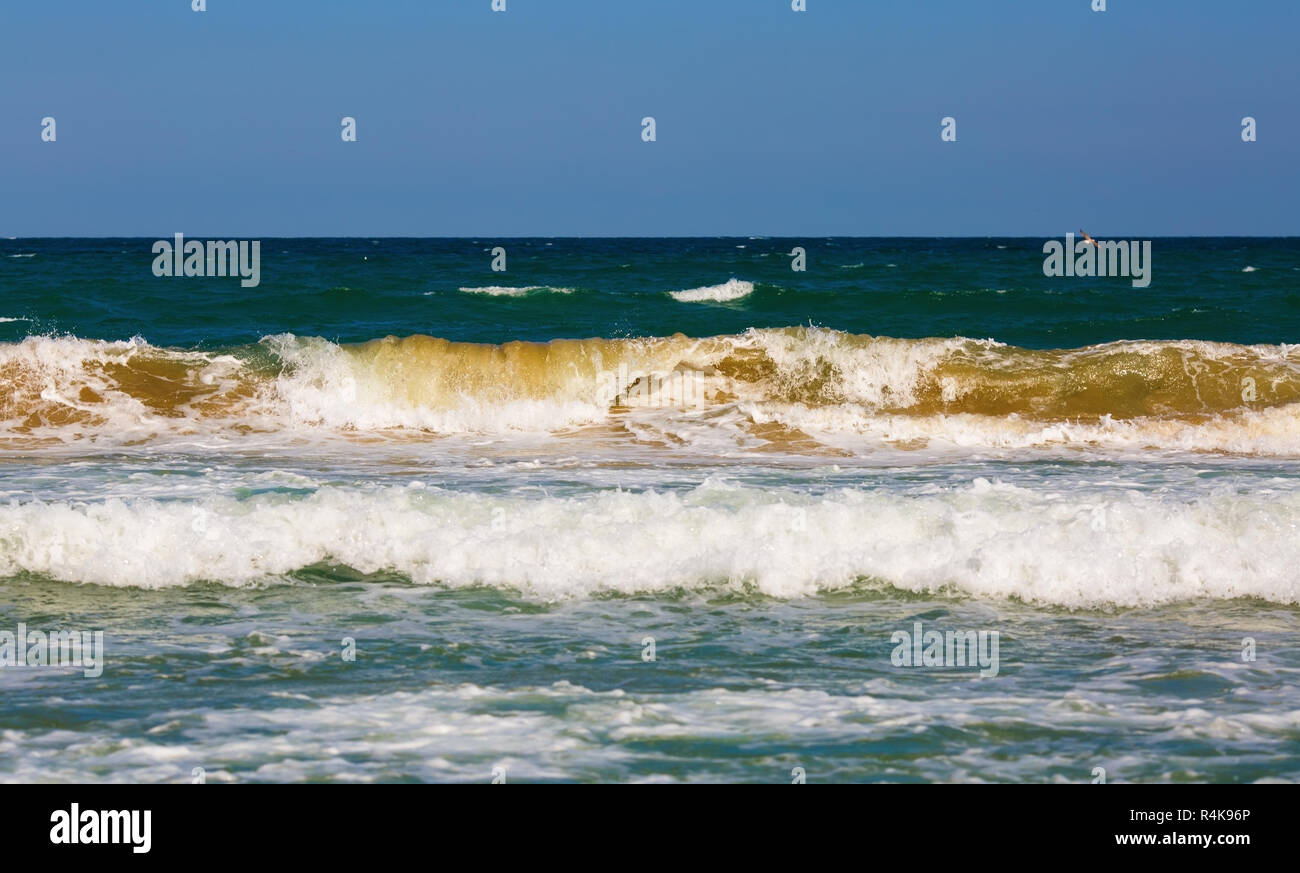The wave rolls to the seashore hi-res stock photography and images - Alamy