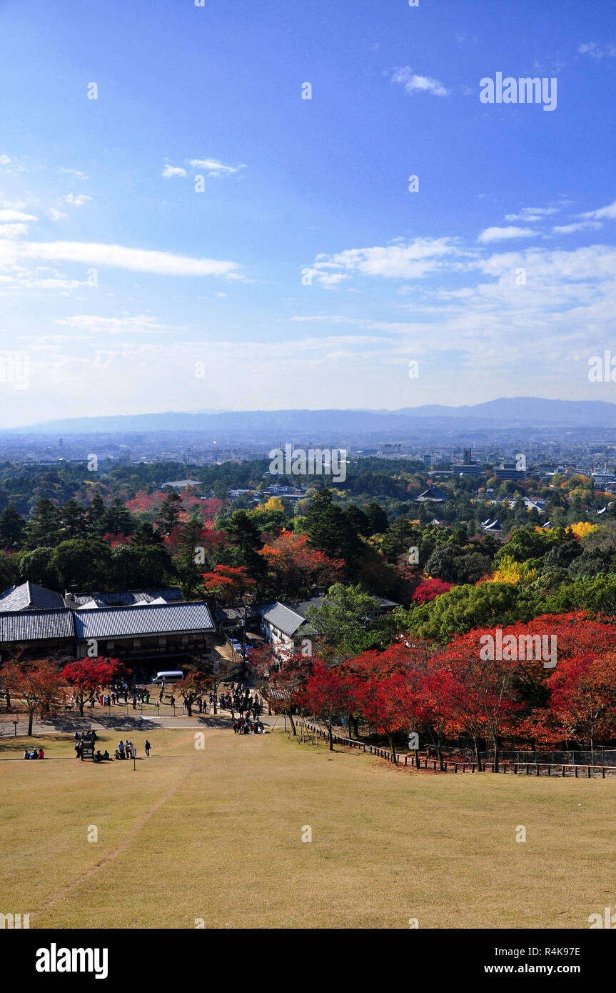 Nara City view from the top of Nara Park Stock Photo - Alamy