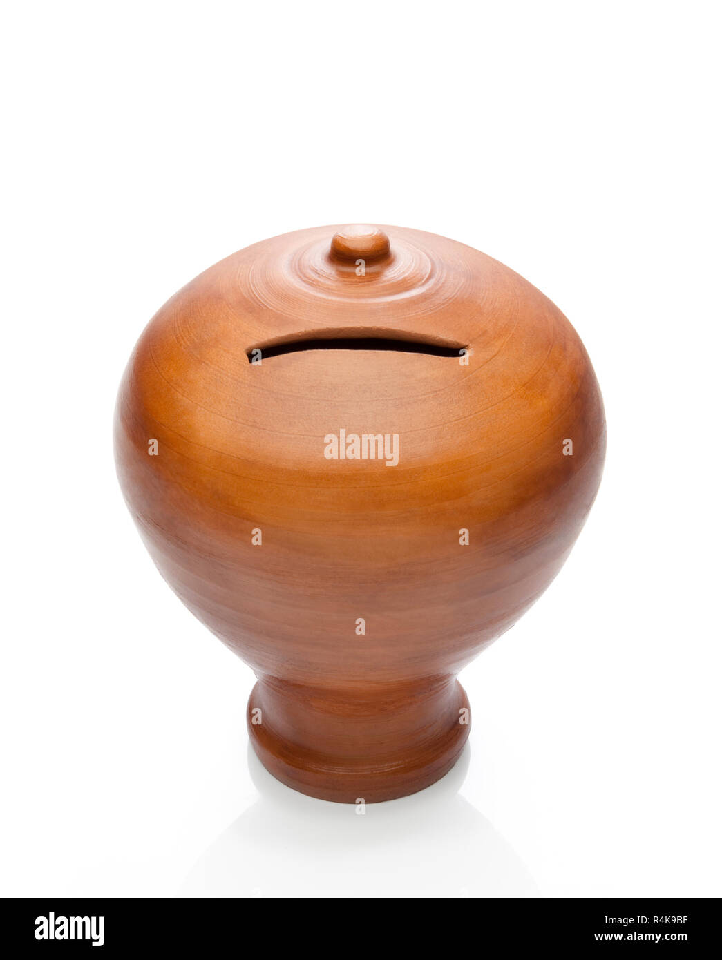 Moneybox front view against white background Stock Photo - Alamy
