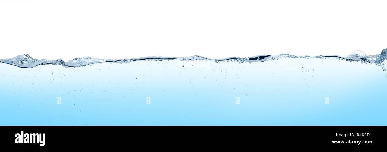 Water surface. Long line water against white background Stock Photo - Alamy