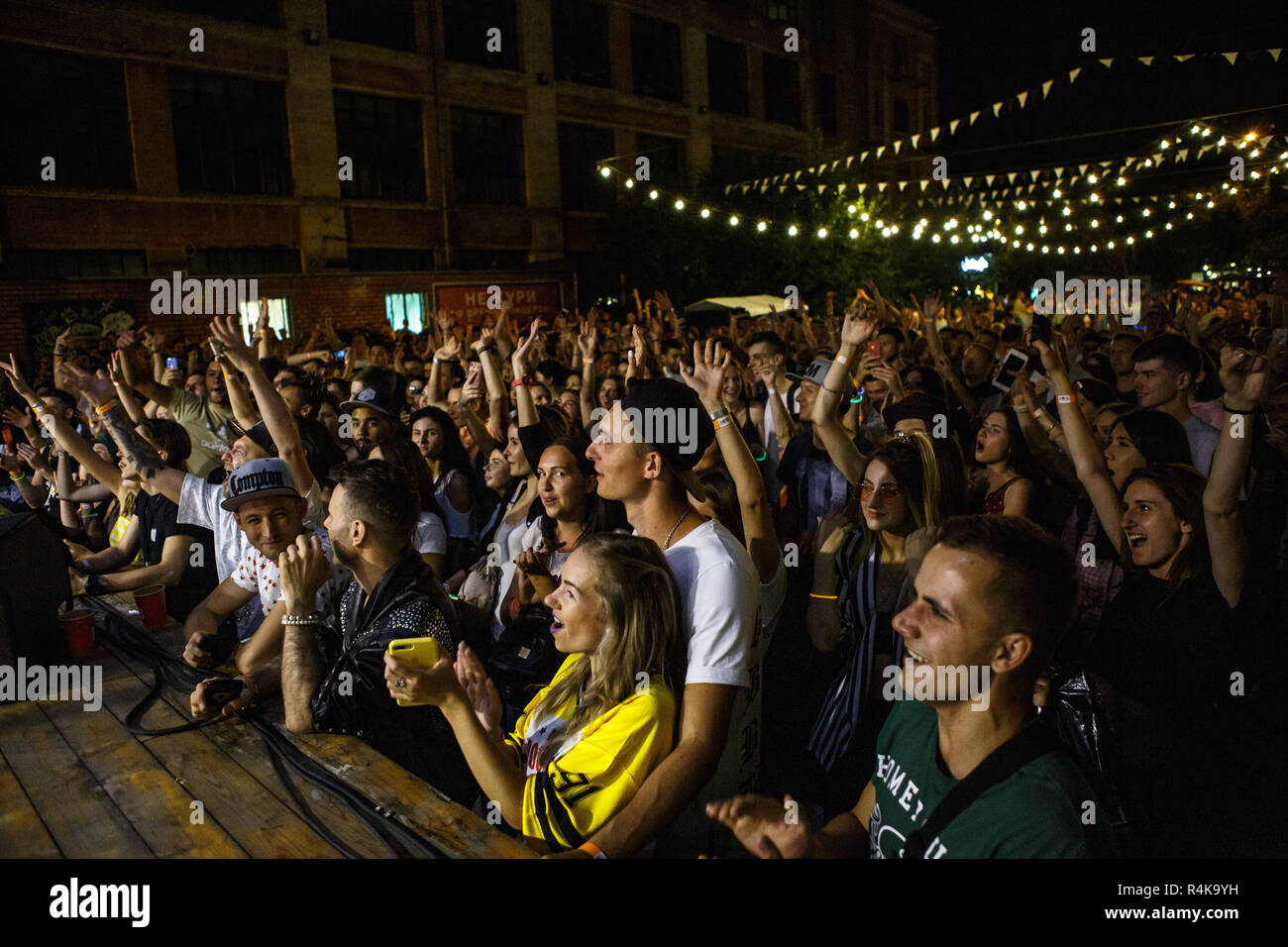 Happy Audience At A Concert
