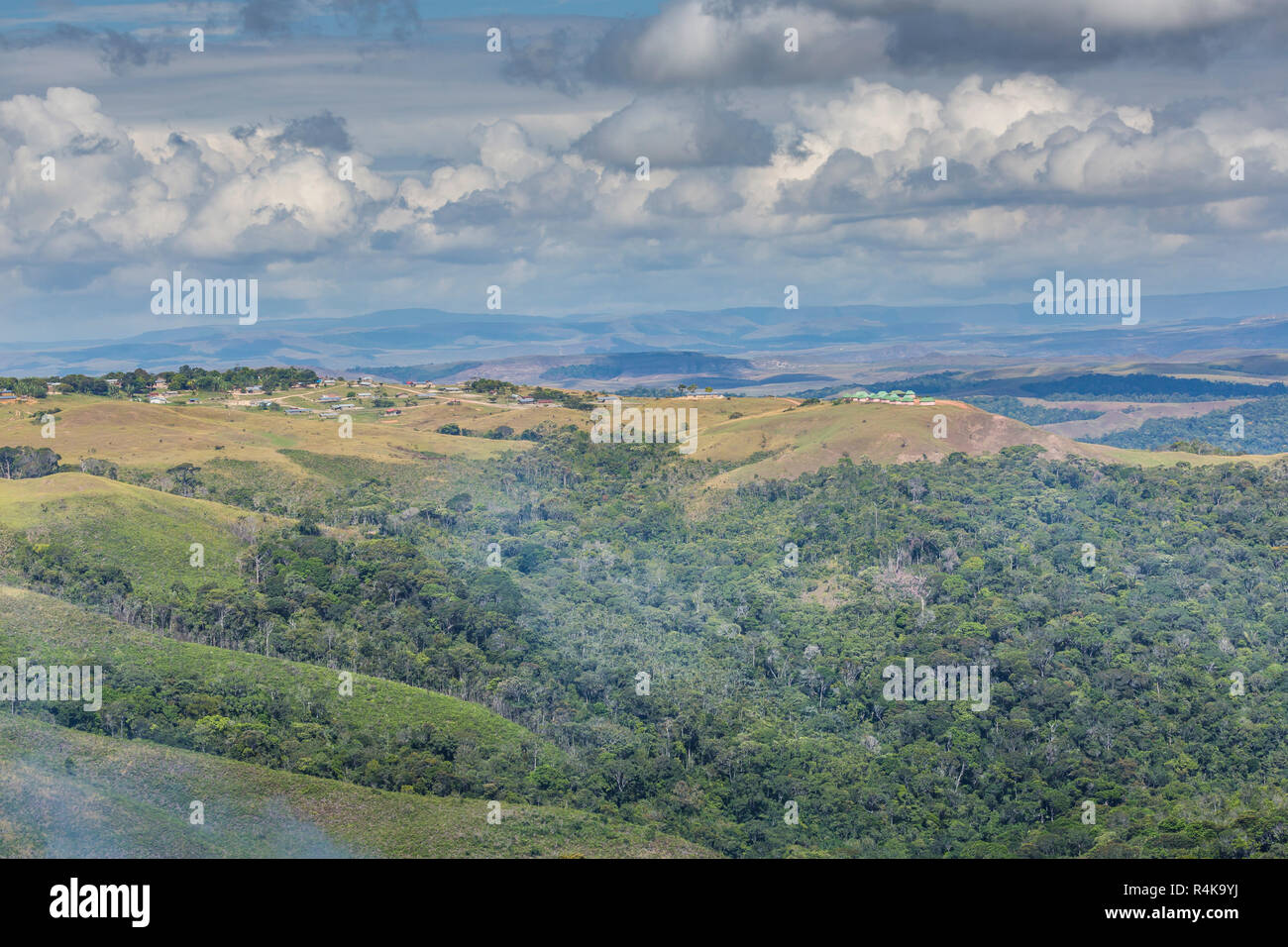 Beautiful landscape characteristic for the Gran Sabana - Venezuela ...