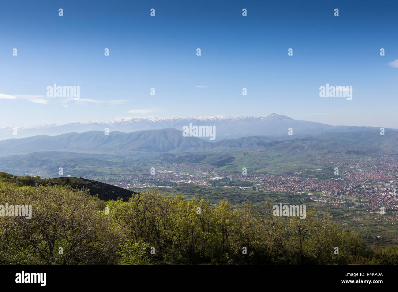 A lookout on Mount Vodno near Skopje Macedonia Stock Photo - Alamy