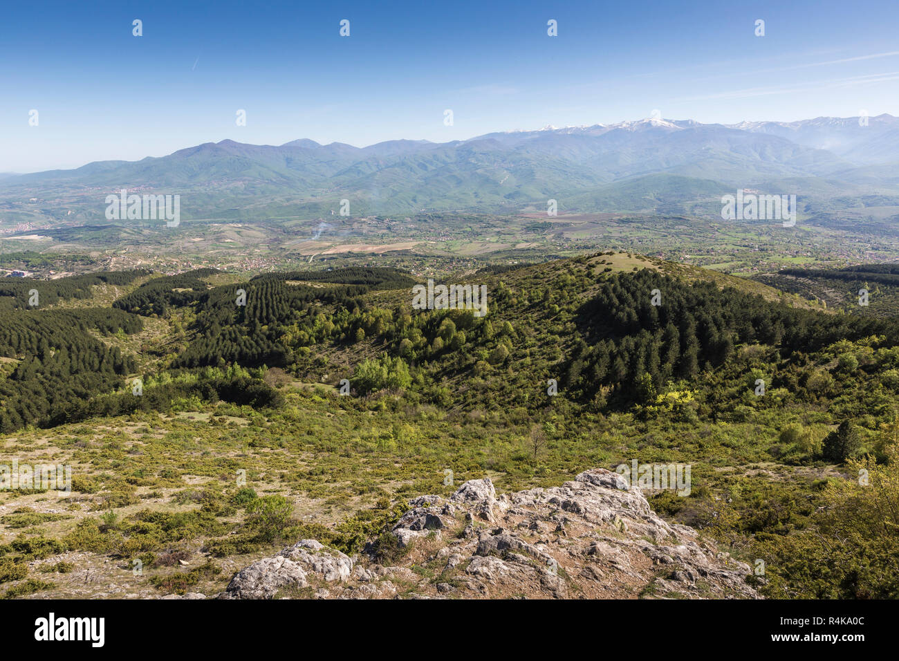 A lookout on Mount Vodno near Skopje Macedonia Stock Photo - Alamy