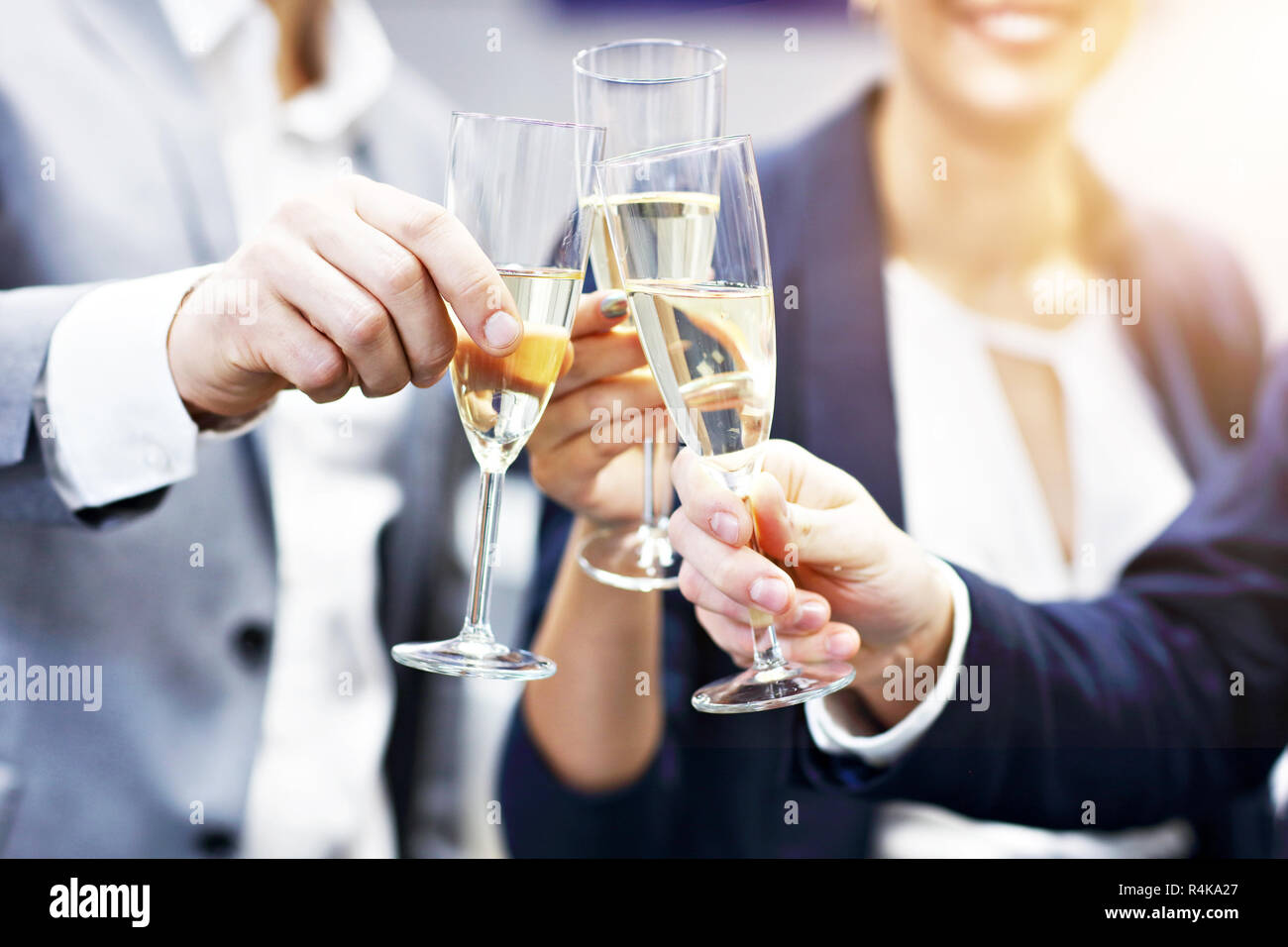 Group of business people celebrating success Stock Photo - Alamy
