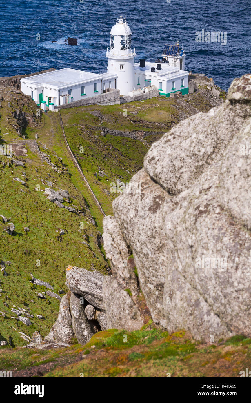 Lundy island lighthouse hi-res stock photography and images - Alamy