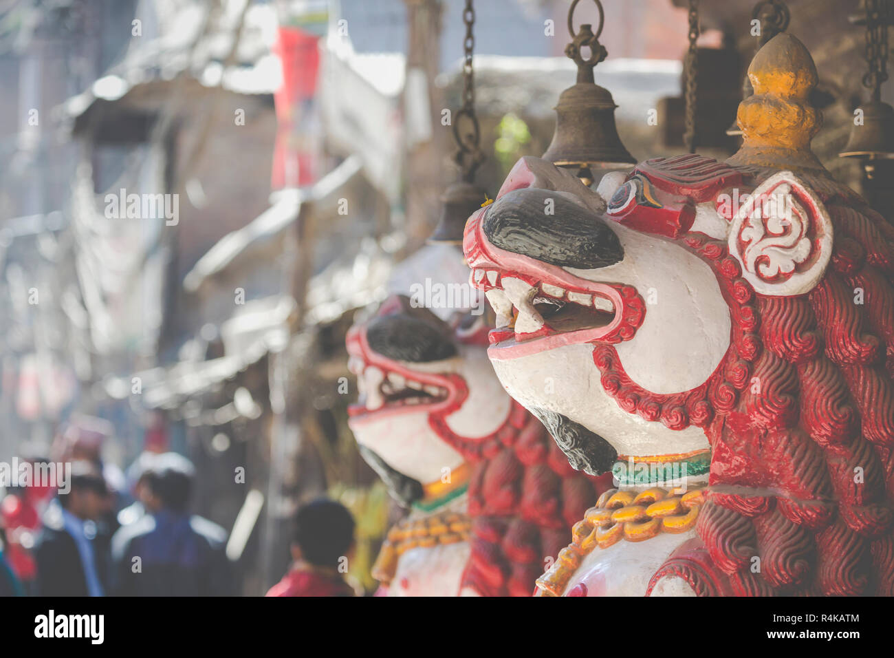 Temples of Durbar Square in Bhaktapur, Kathmandu, Nepal Stock Photo - Alamy