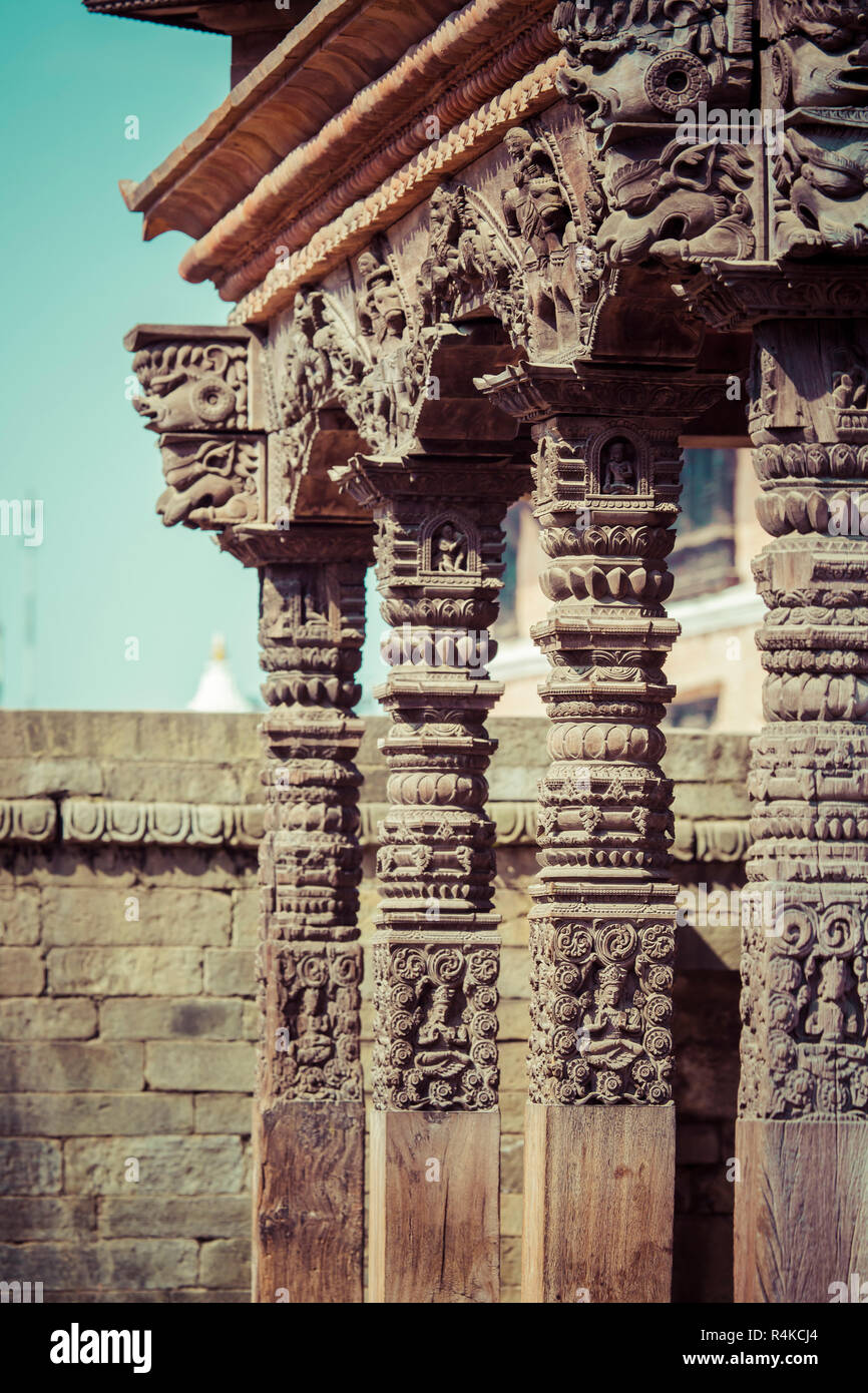 Temples of Durbar Square in Bhaktapur, Kathmandu, Nepal Stock Photo - Alamy