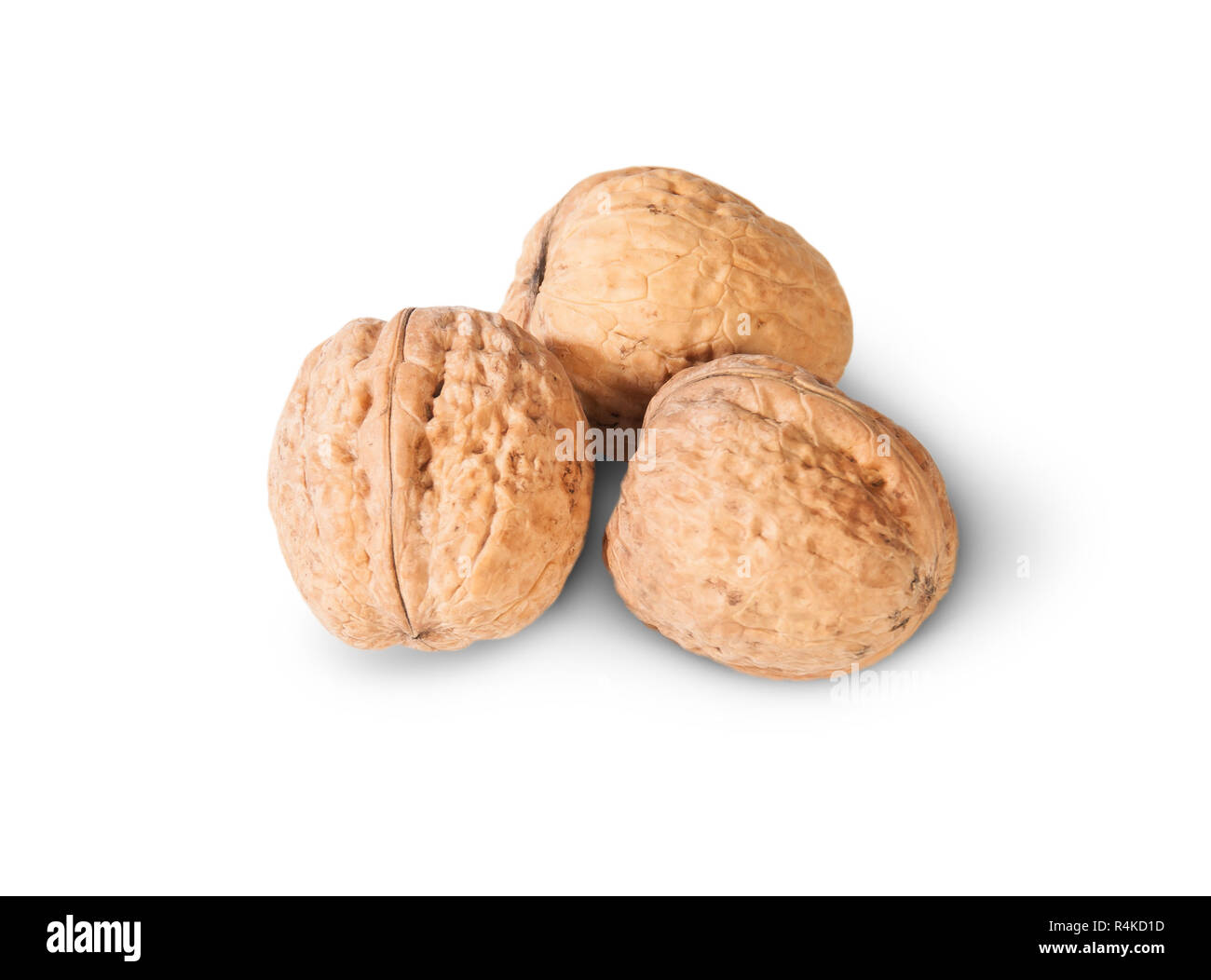 Three walnuts together hi-res stock photography and images - Alamy