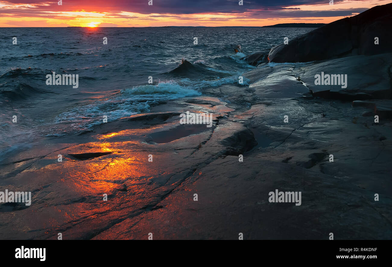 Lake onega sunset hi-res stock photography and images - Alamy