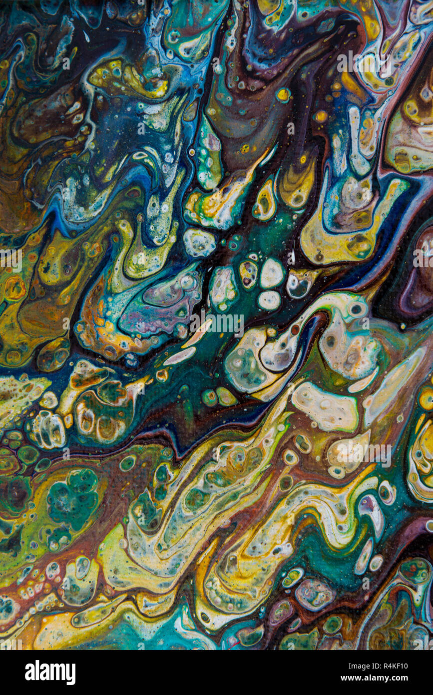 Abstract creative painted background with acrylic paints Stock Photo ...