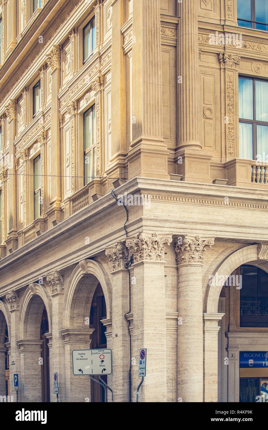 GENOVA,ITALY-12 OCTOBER,2018: Traditional Italian Renaissance and ...