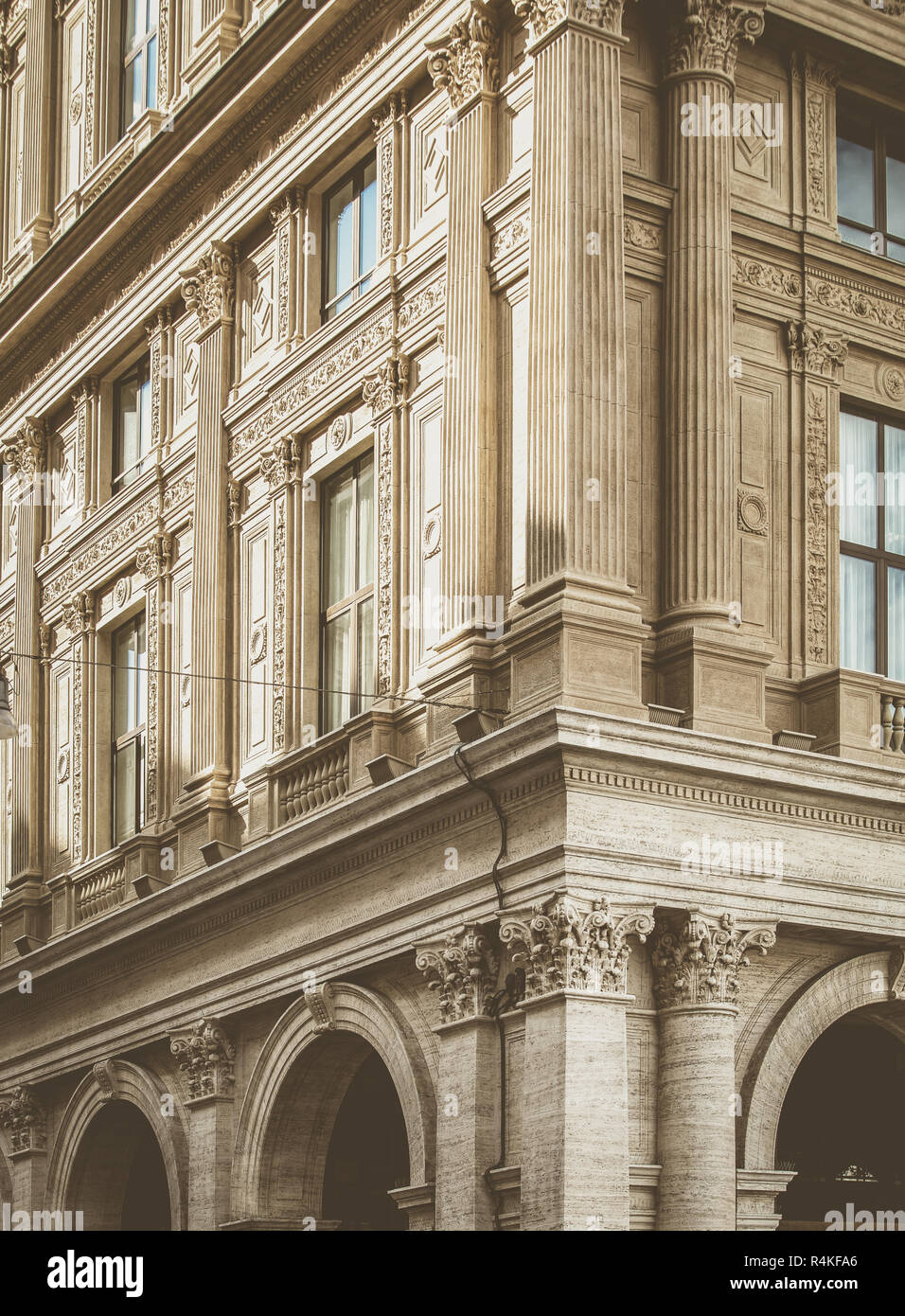 GENOVA,ITALY-12 OCTOBER,2018: Old Italian house built in Baroque and ...
