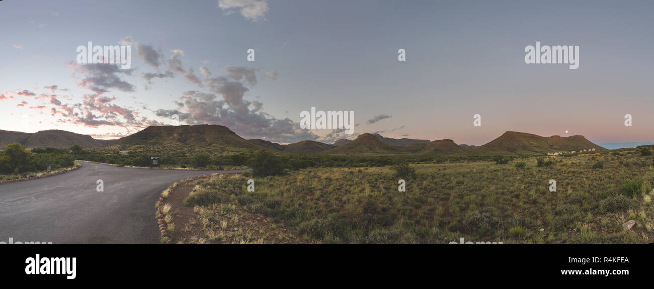 The Full Moon rise at Karoo NP Stock Photo - Alamy
