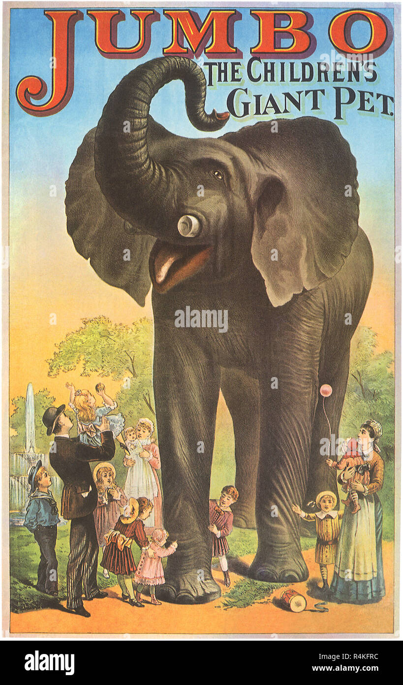 Vintage Circus Elephant Poster