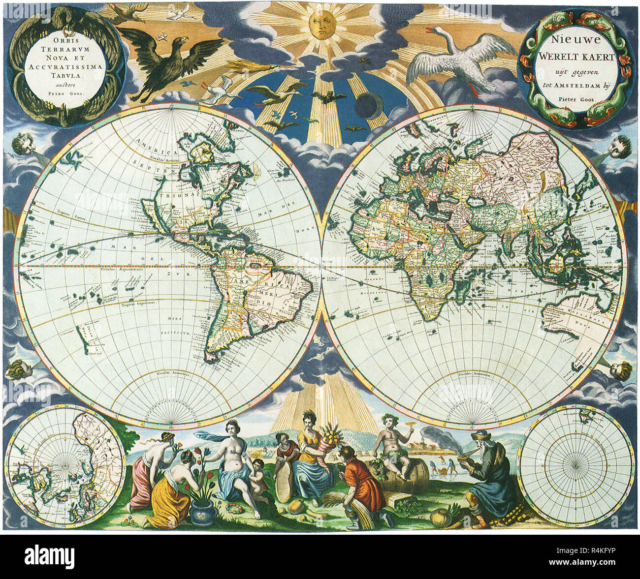 Old world maps hi-res stock photography and images - Alamy