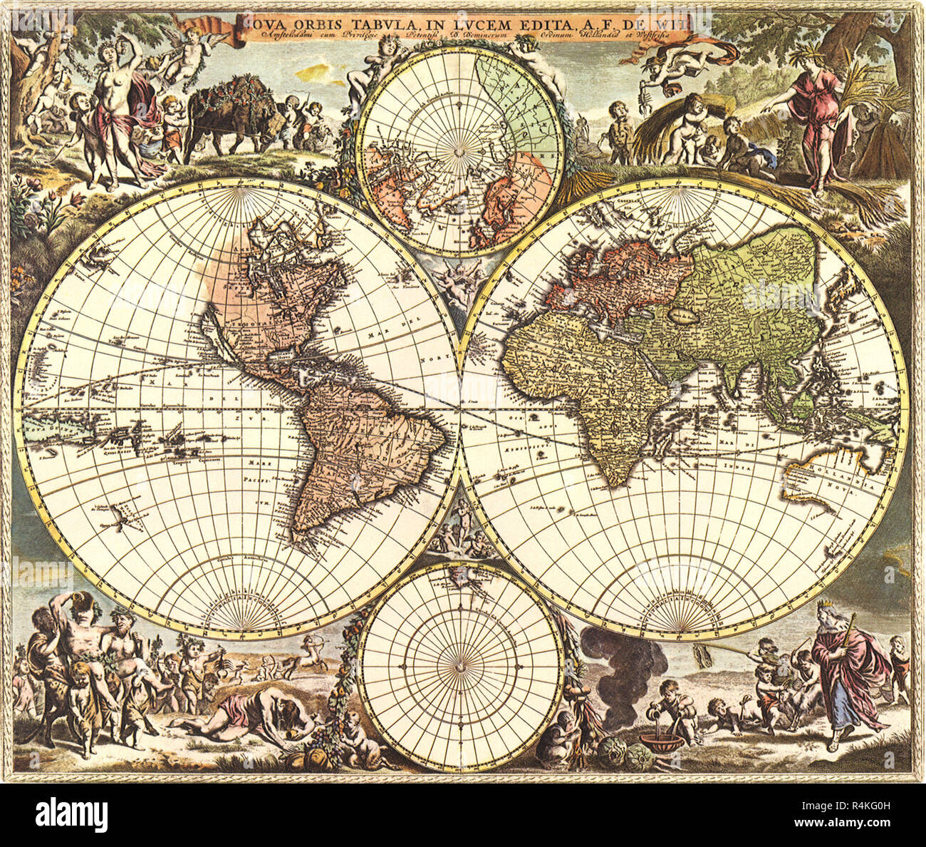 Old world maps hi-res stock photography and images - Alamy