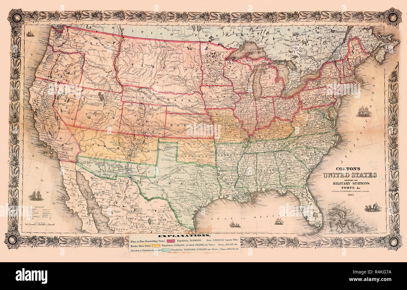 1862 map hi-res stock photography and images - Alamy