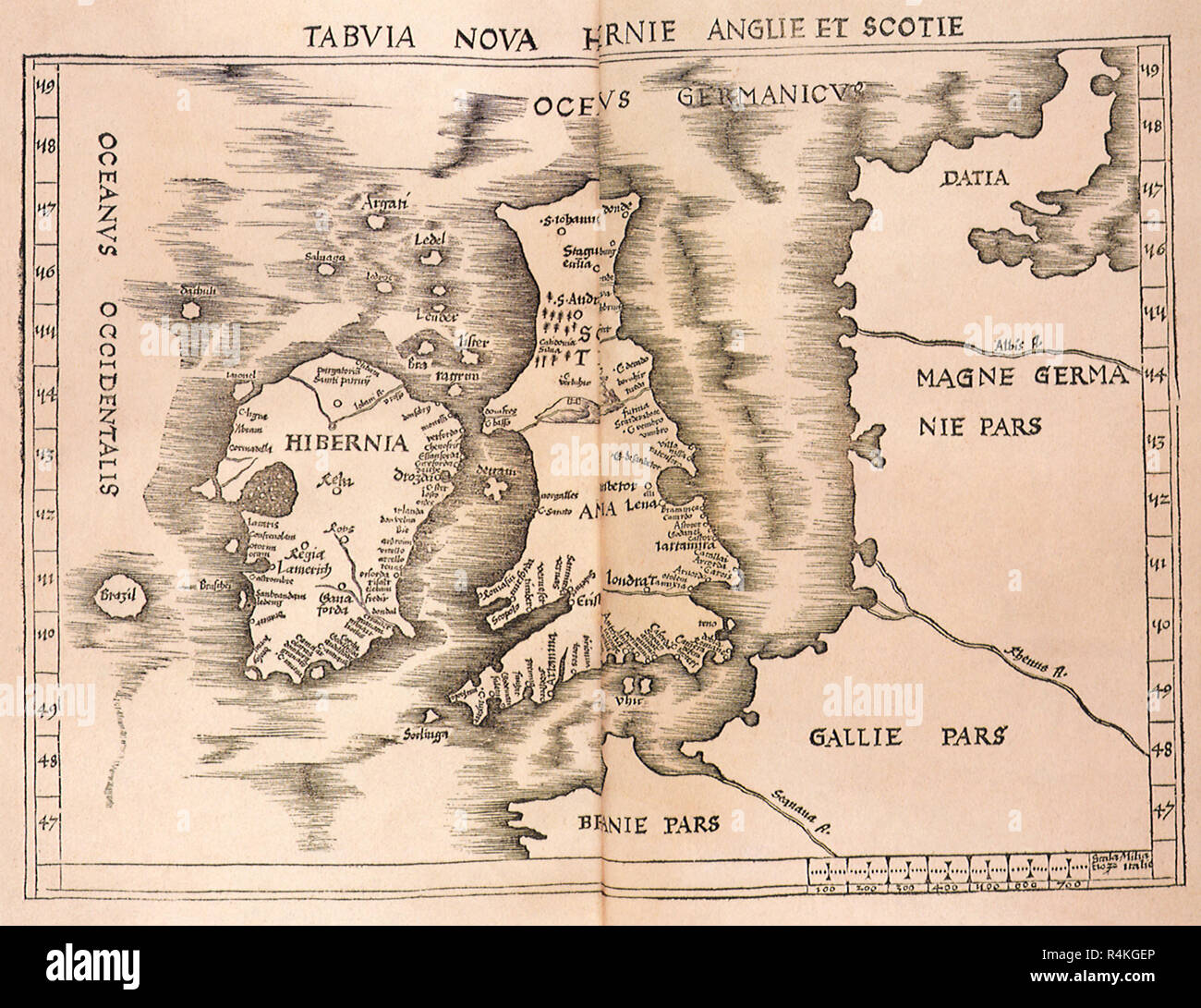 Ptolemy map britain hi-res stock photography and images - Alamy