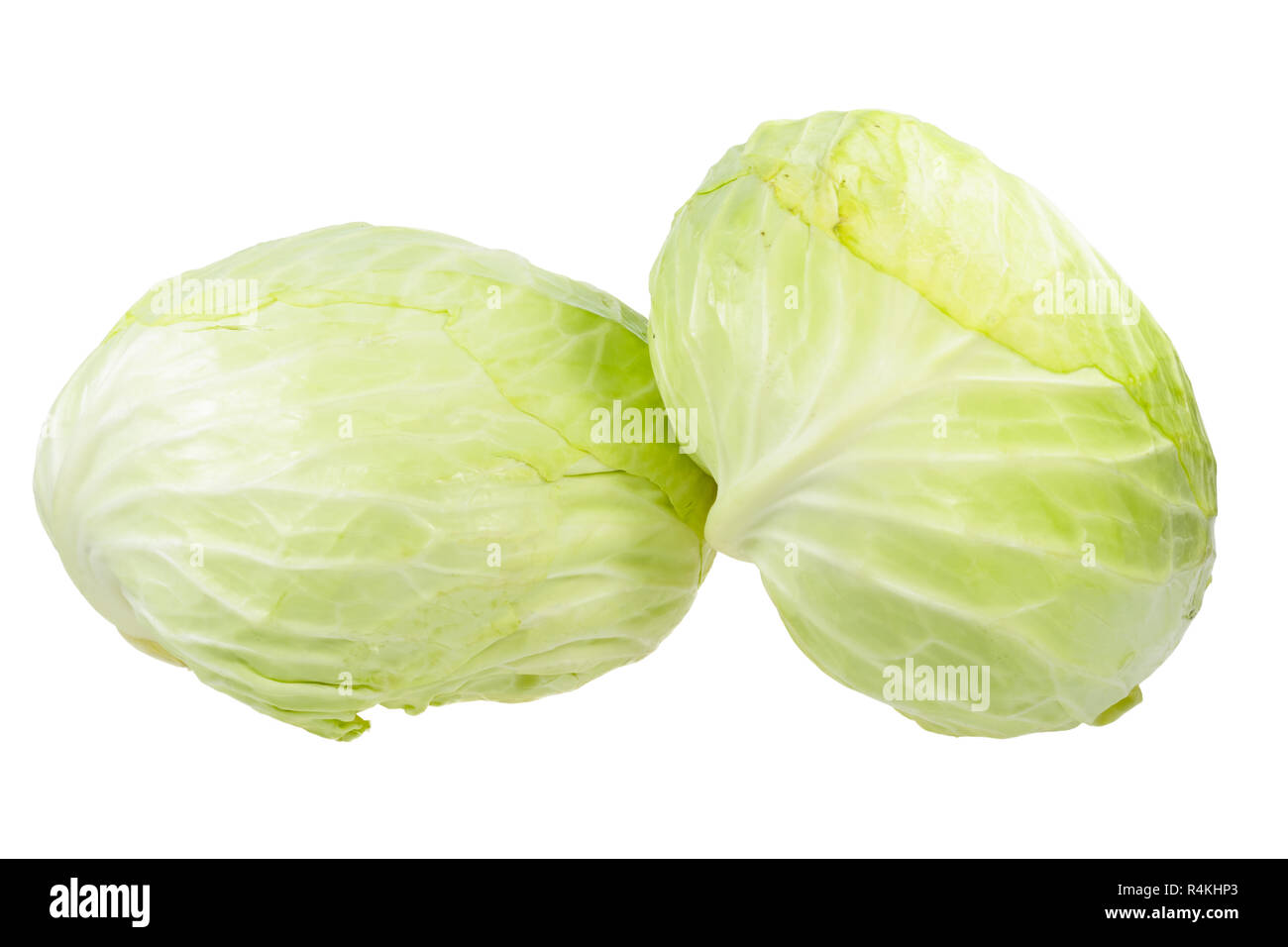 Two Heads of cabbage Stock Photo - Alamy