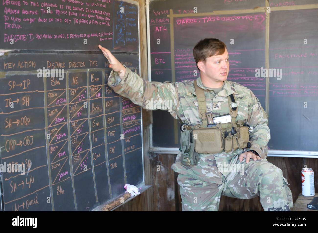 U.S. Army Staff Sgt. Garrett Bosely, assigned to Alpha Company, Warrior ...