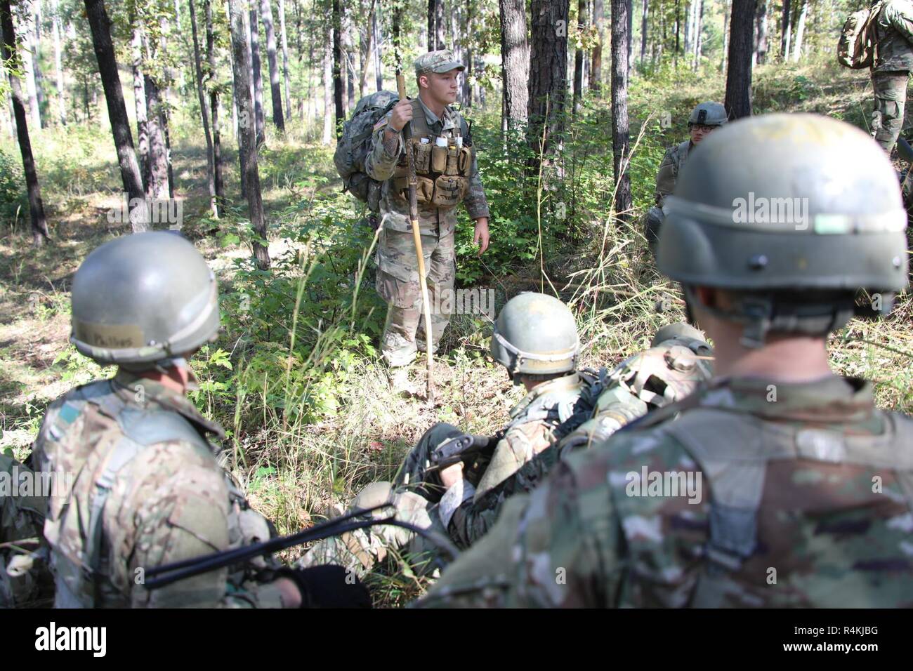 U.S. Army Sgt. Lewis Sanborn, assigned to Alpha Company, Warrior ...
