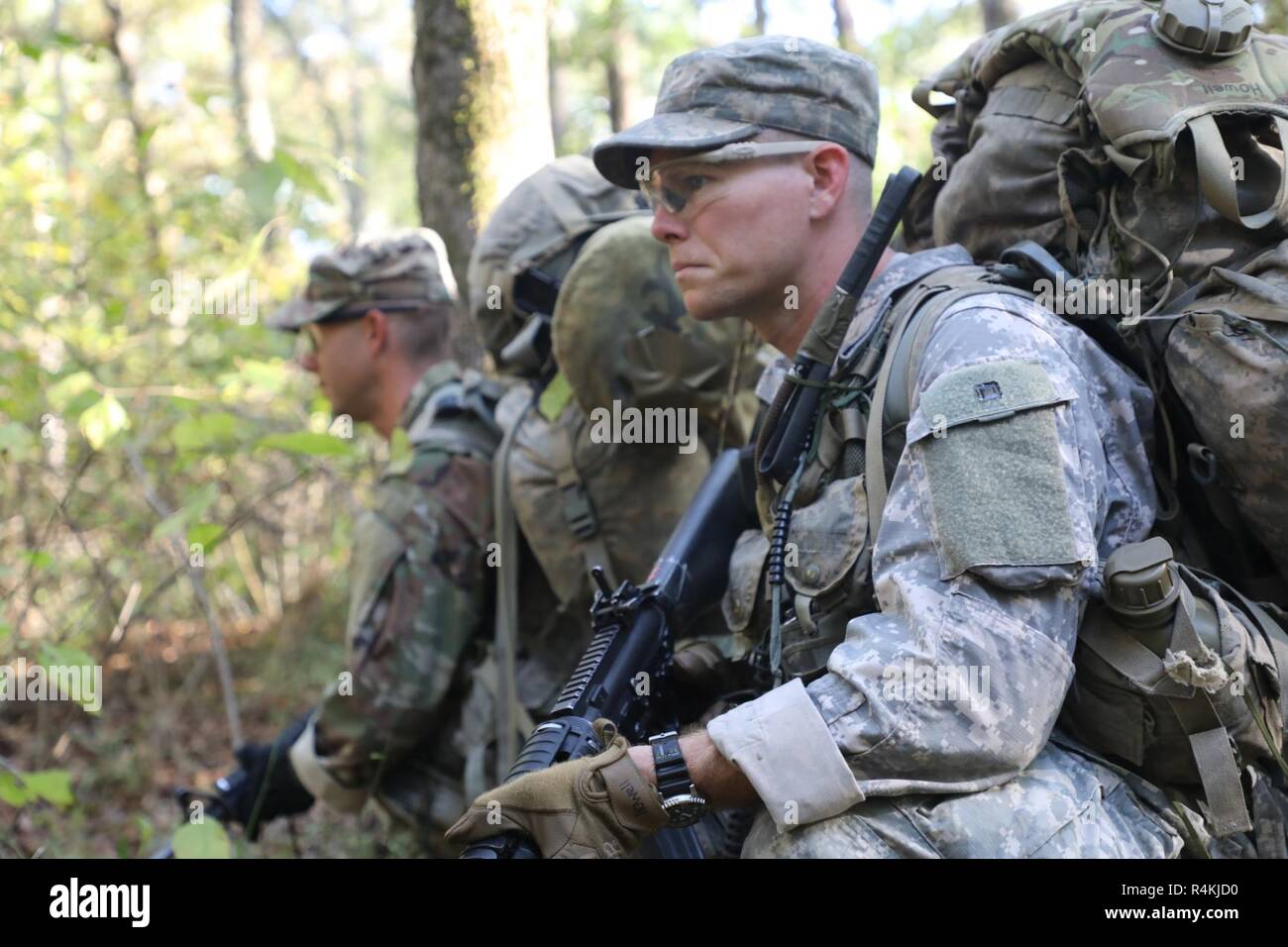 Two U.S. Army Pre-Ranger Students, pulls security with their assigned ...