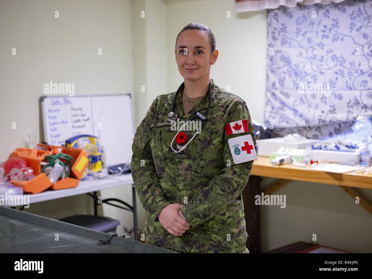 Corporal Alexandra Caron Joyal works as a medic in the Canadian 5th ...
