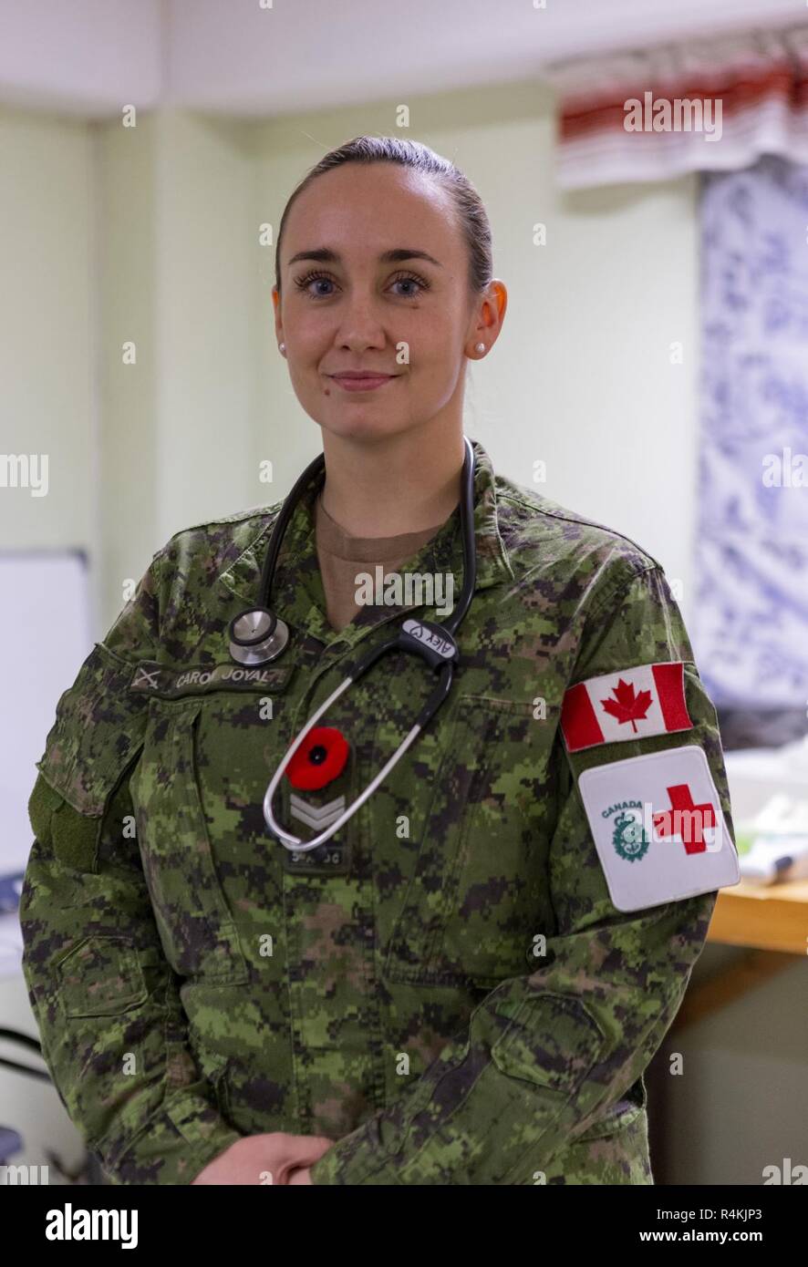 Corporal Alexandra Caron Joyal works as a medic in the Canadian 5th ...