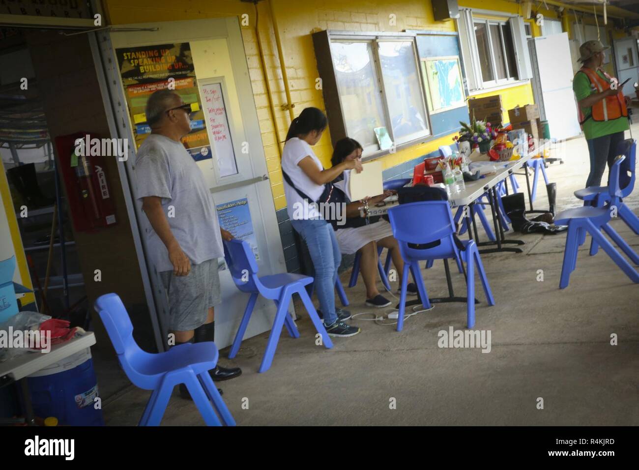 Teachers of Admiral Herbert G. Hopwood Middle School, set up a help ...