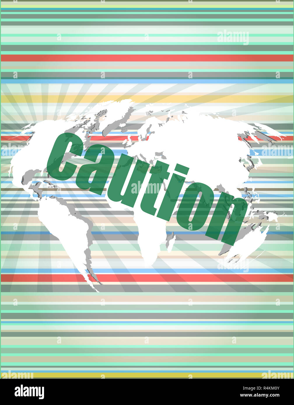 Security concept: word caution on digital touch screen Stock Photo - Alamy