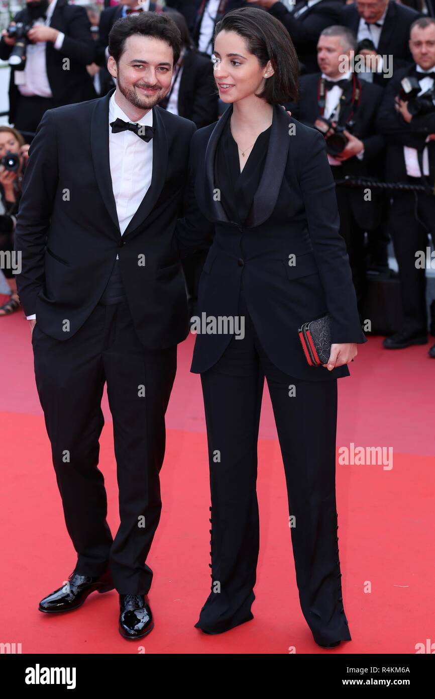 CANNES, FRANCE – MAY 09, 2018: Abu Bakr Shawky and Elisabeth Shawky ...