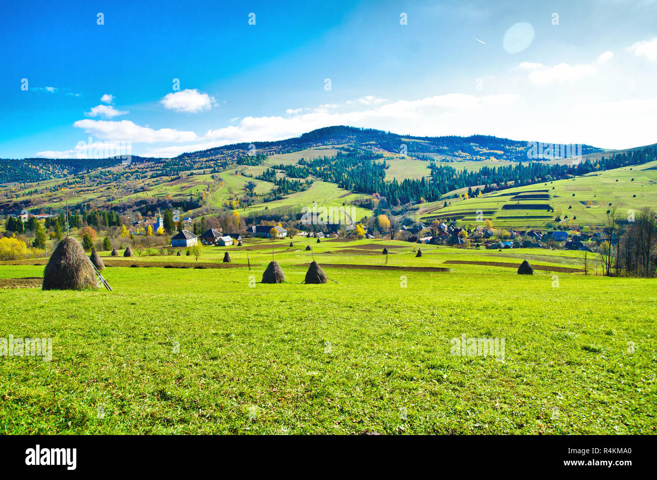 beautiful valley in a mountain Stock Photo - Alamy