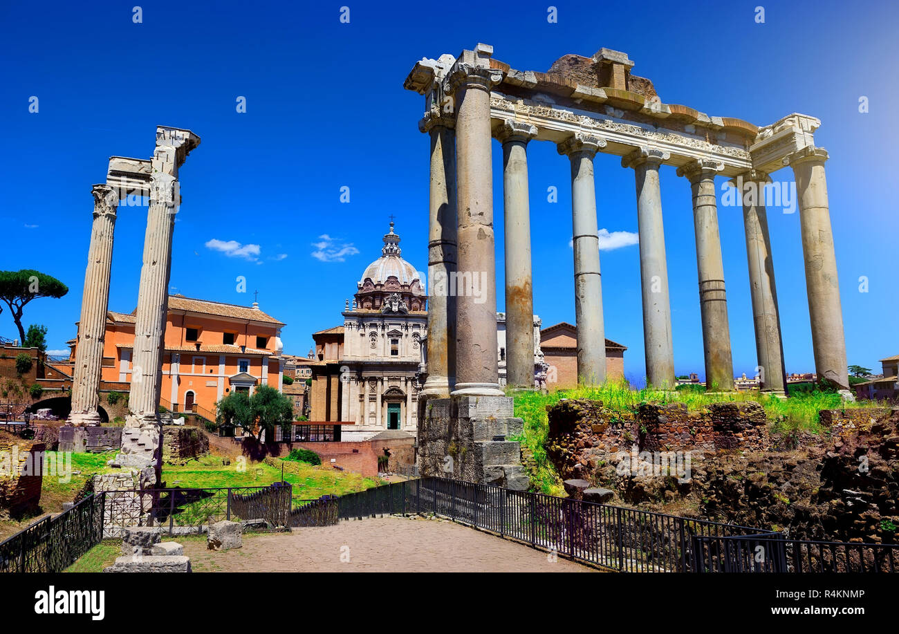 Visit to Roman Forum Stock Photo - Alamy
