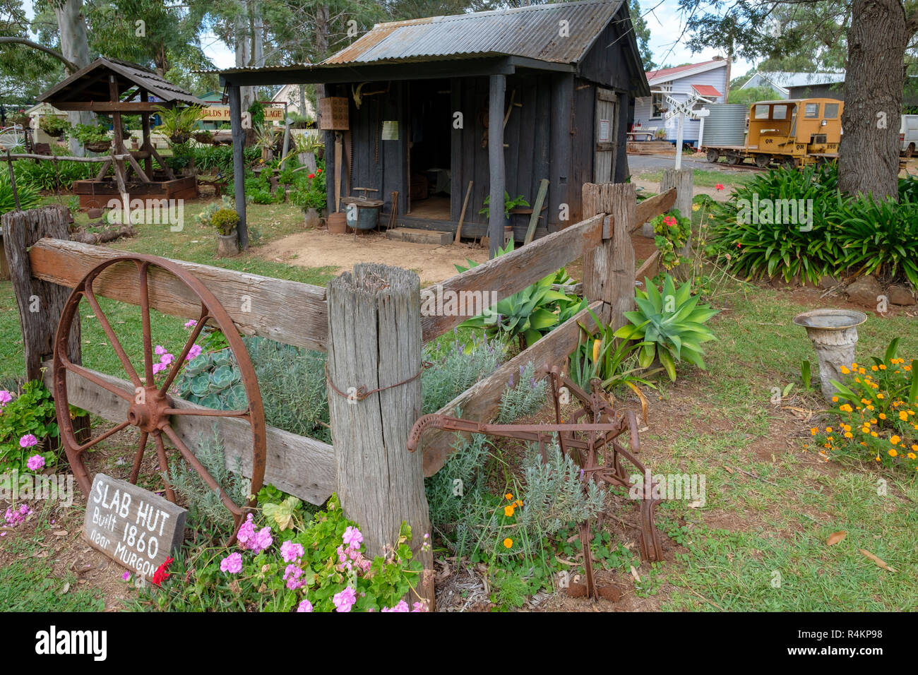 At Highfields Pioneer Village Stock Photo - Alamy