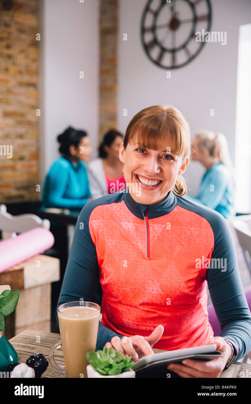 Post Workout Coffee Break Stock Photo - Alamy