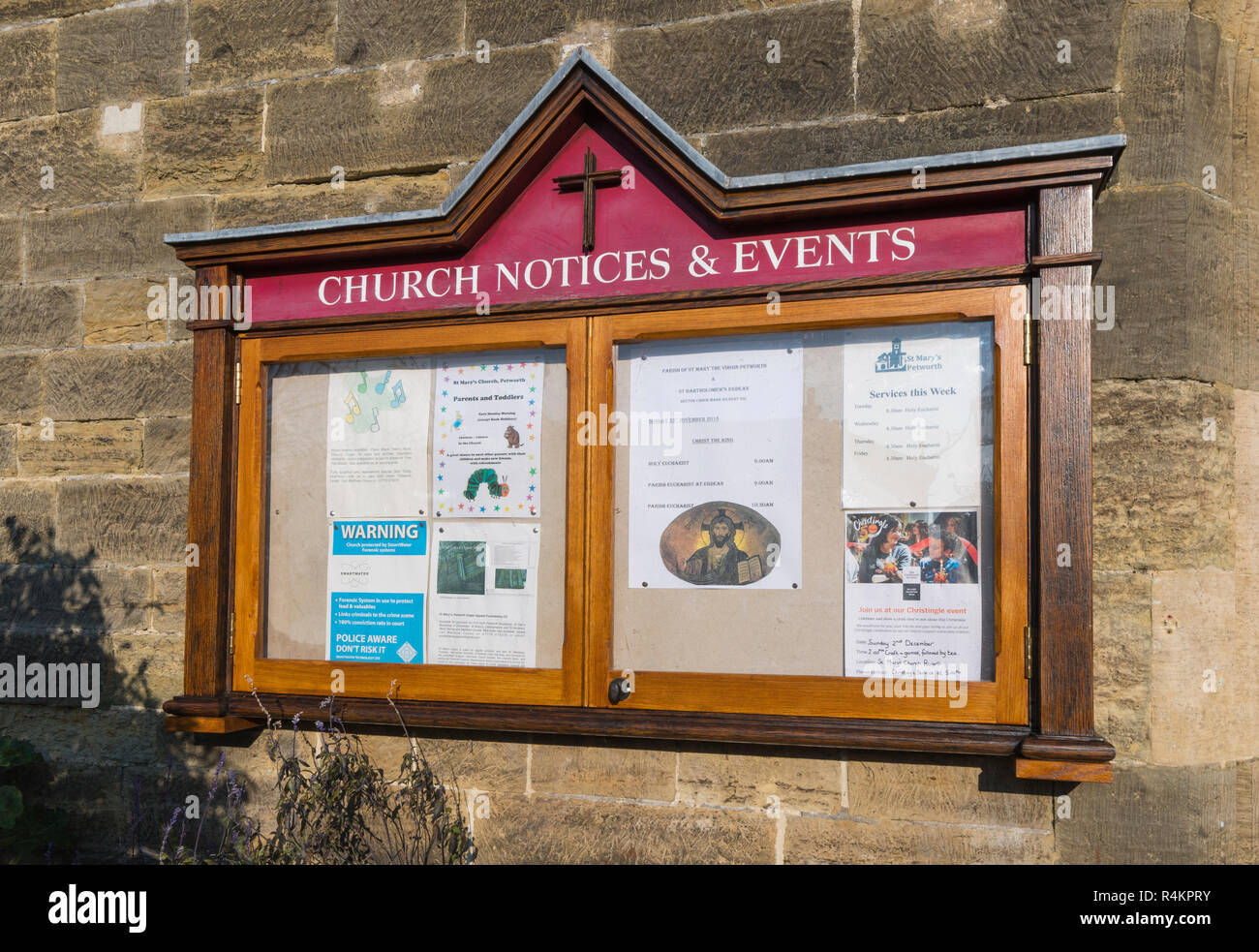 Church Noticeboard High Resolution Stock Photography and Images - Alamy