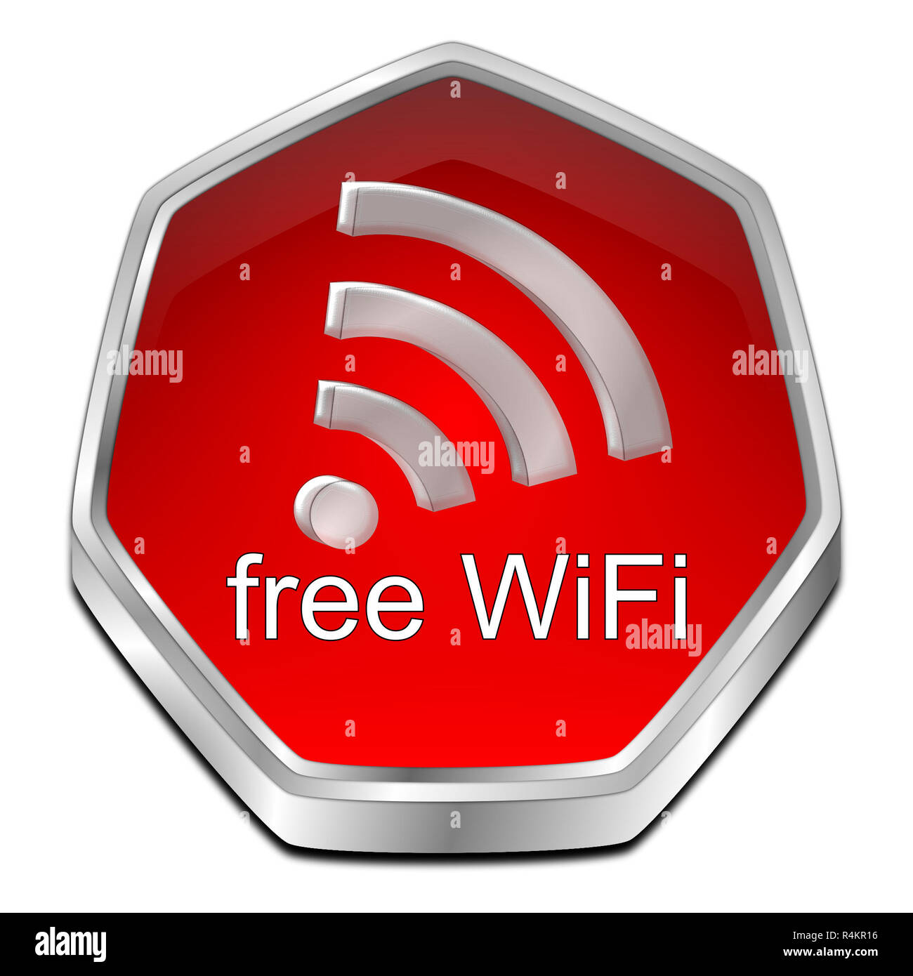 Red Wireless Symbol