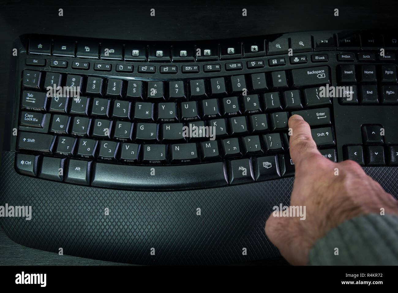 Hacker typing enter hi-res stock photography and images - Alamy
