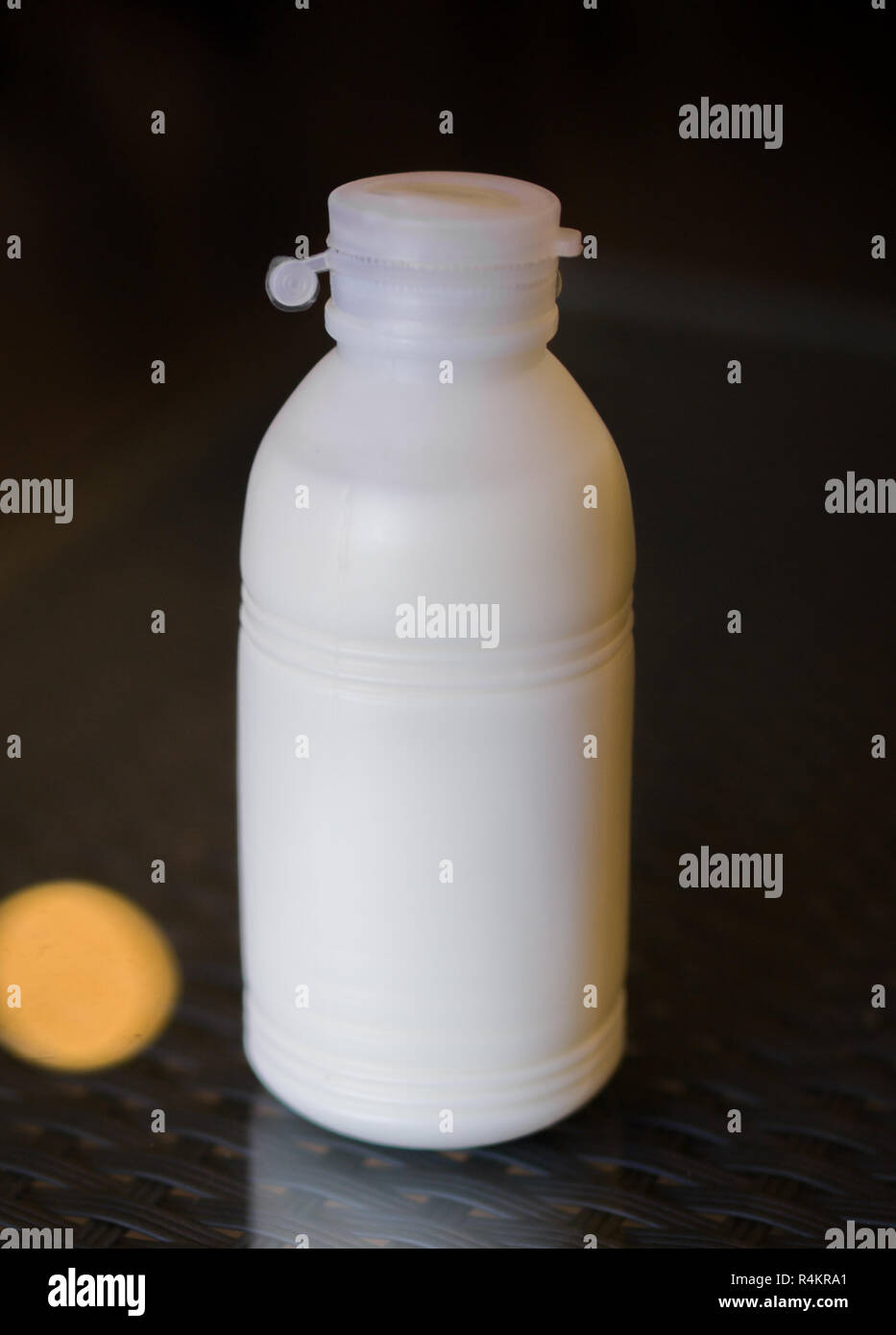 PLASTIC BOTTLE OF WHITE MILK Stock Photo - Alamy