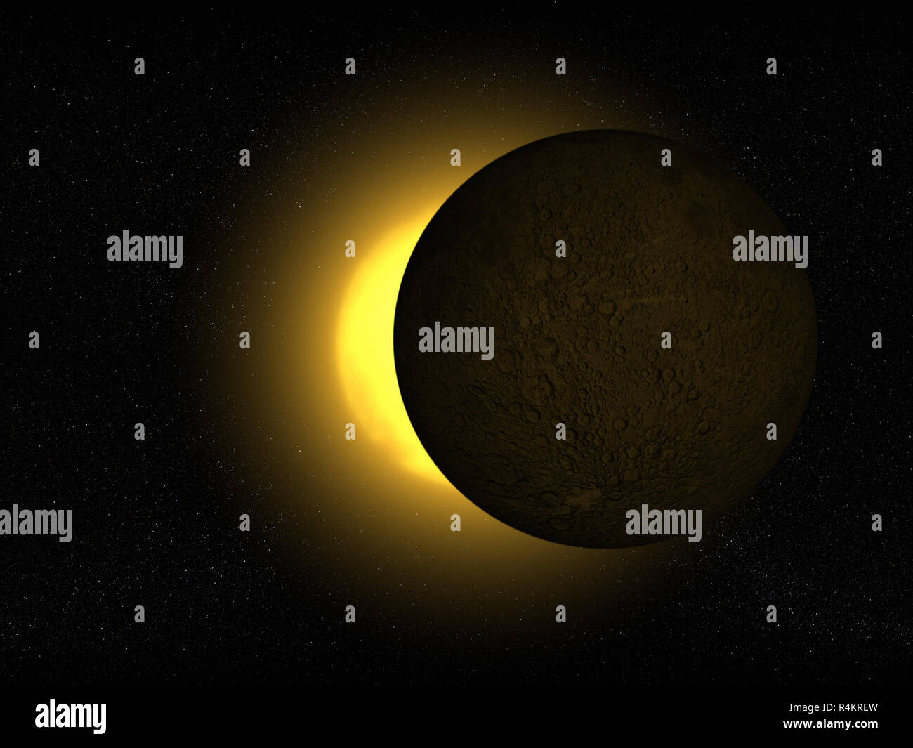3d solar eclipse hi-res stock photography and images - Alamy